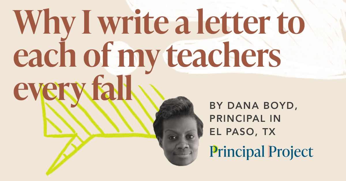 How Two Handwritten Letters Can Make a Difference – Principal Project