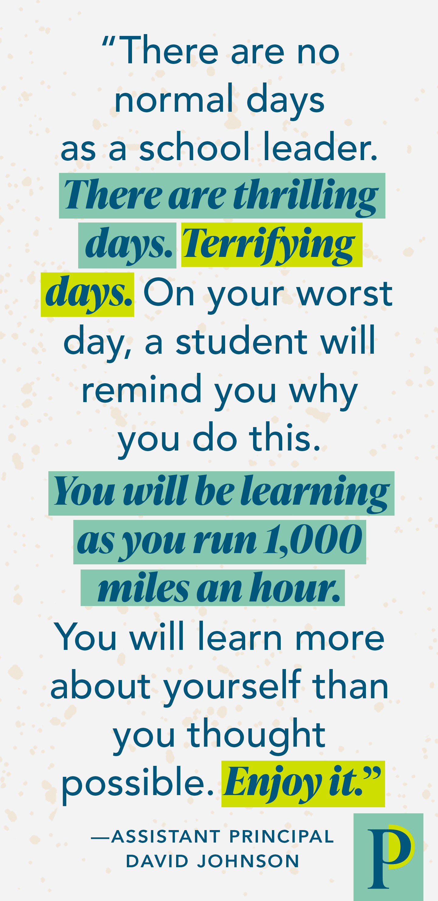 National Principals Month – Principal Project